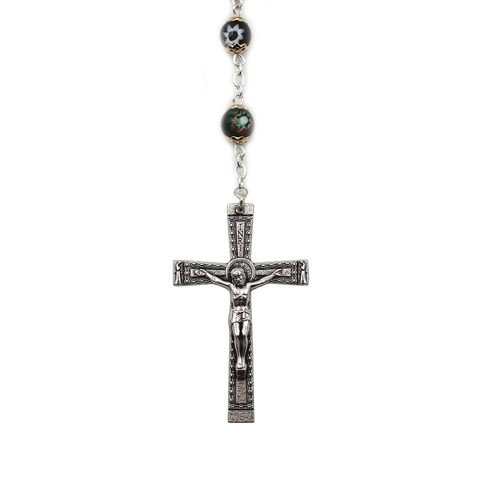 Handmade in Portugal Multicolor Murano Beads Our Lady of Fatima Rosary ...