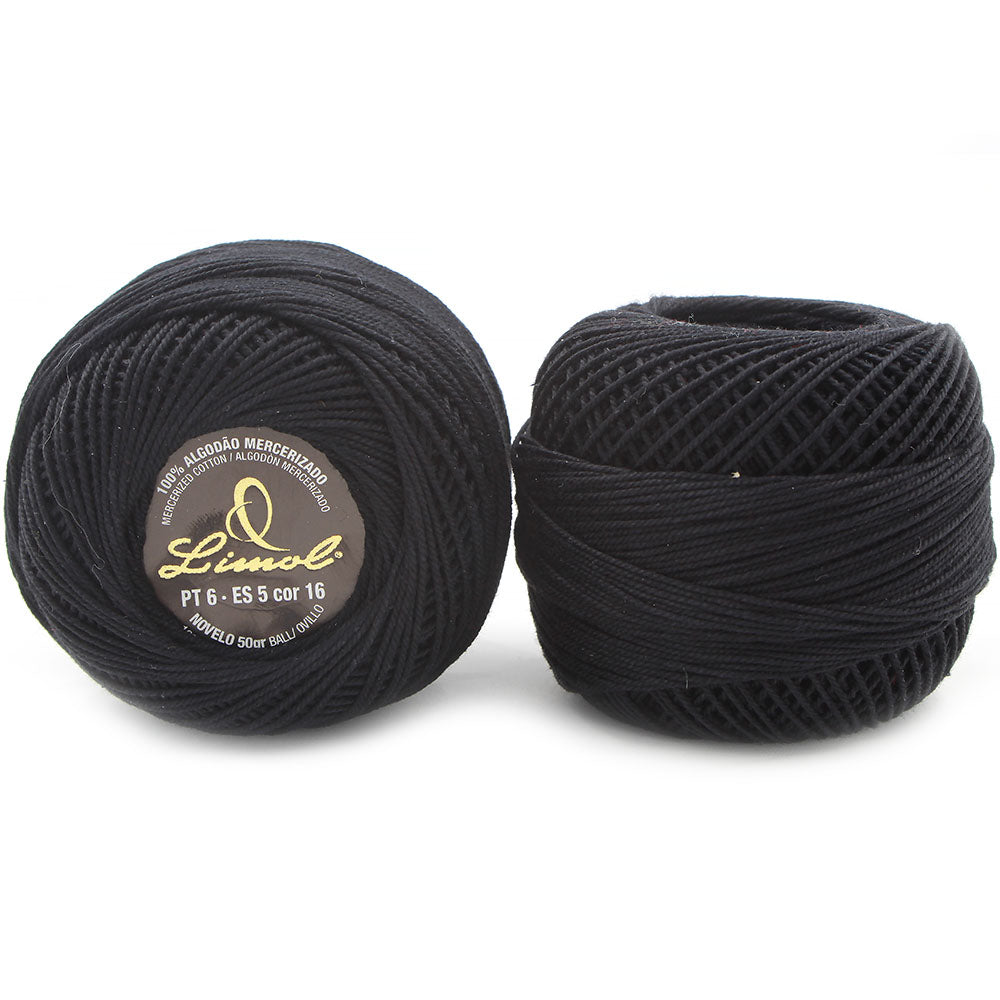 Limol Size 6 Colored 50 Grs 100% Mercerized Crochet Thread Cotton Ball ...